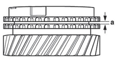 Checking the wear of the 5th and 6th gear synchronizer locking ring ...