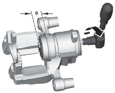Replacing the rear brake caliper boot — disassembly and assembly (Skoda ...
