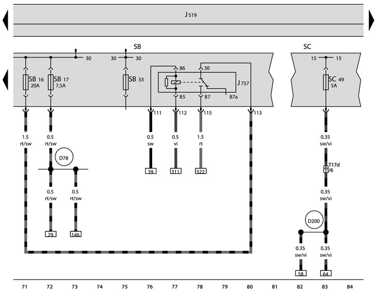 Engine Compartment Power Relay, Fuse Holder B, Fuse Holder C (Skoda ...