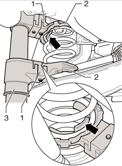 Снятие и установка амортизатора и пружины (Шкода Йети, 2009-2017 ...