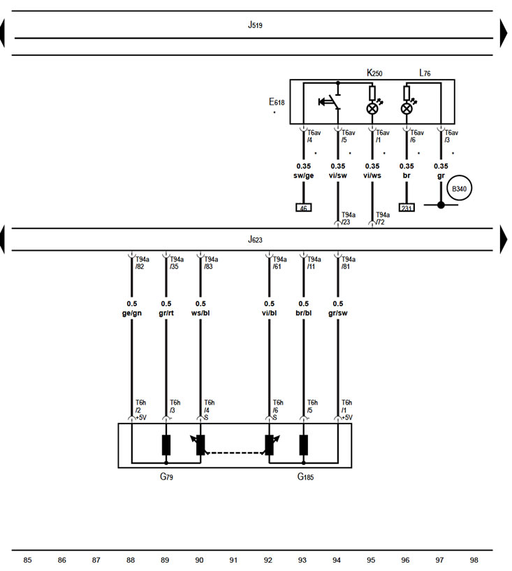 Anti-rollback switch, accelerator pedal position sensor, ECM (Skoda ...
